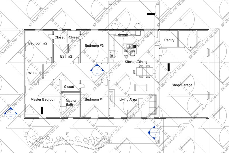 70x35 Barndominium 56x36 Living - Etsy