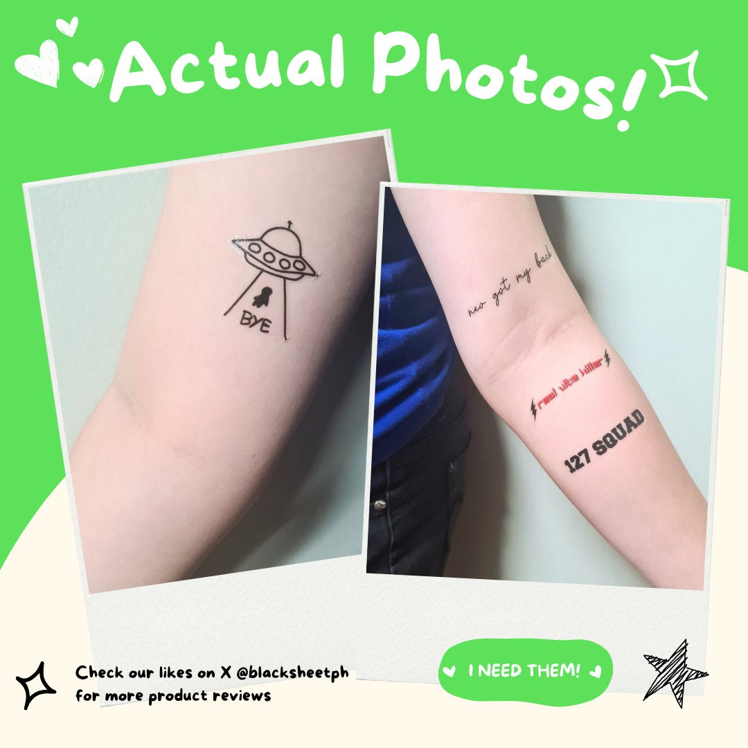 NCT 127 Stickers, Taeyong Johnny Temporary Tattoos Set, Assorted Kpop ...