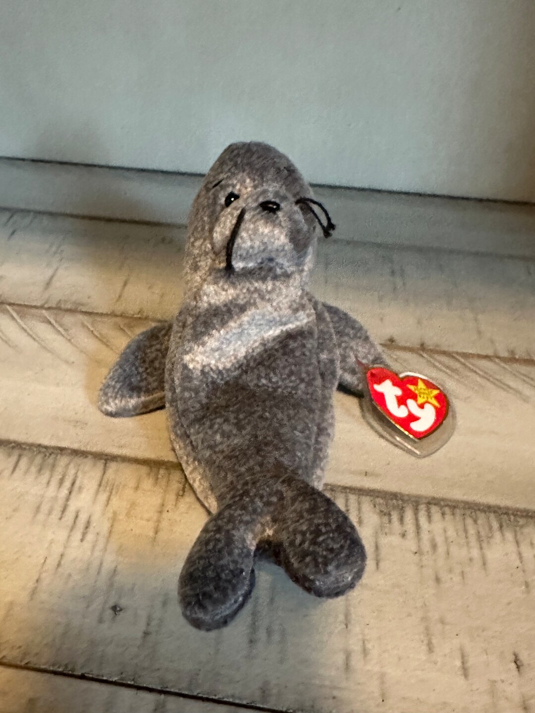 Slippery the Seal Ty Beanie Baby With Errors - Etsy