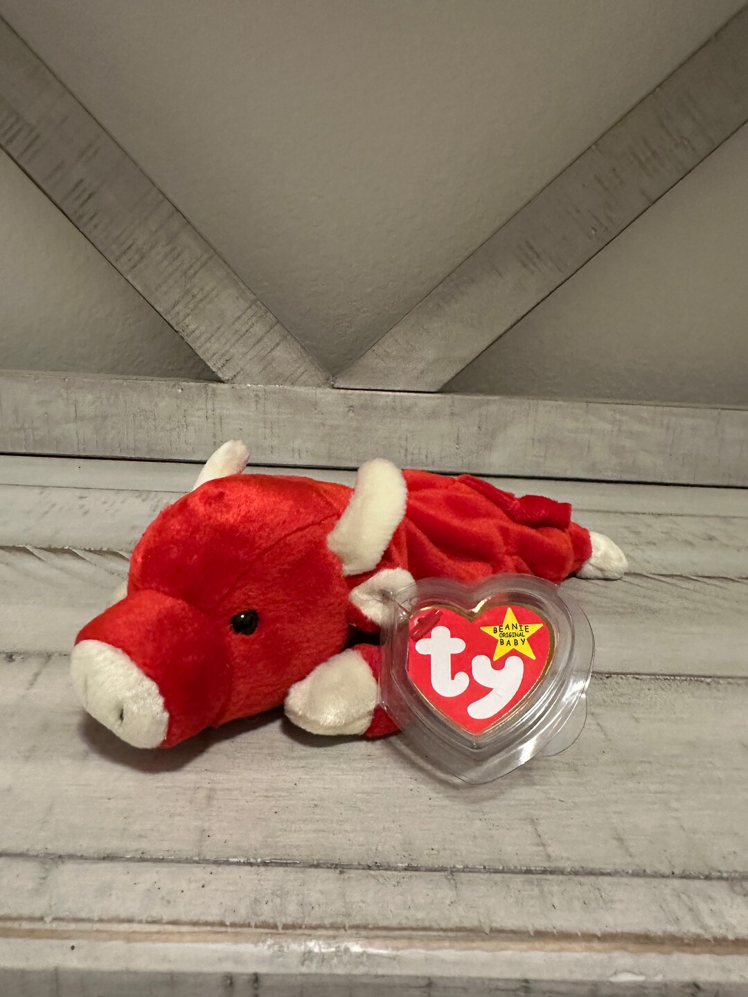 Rare Snort the Bull TY Beanie Baby - Etsy