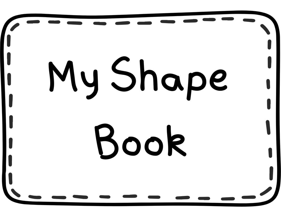 My Shape Book : A Shape Coloring Book - Etsy
