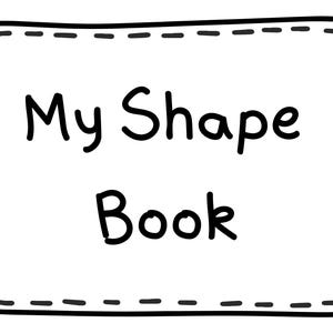 My Shape Book : A Shape Coloring Book - Etsy