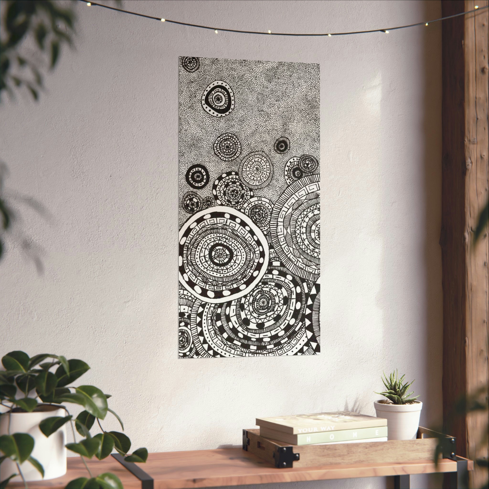 Bubbles Zen Doodle Poster - Etsy