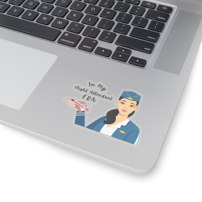 In My Flight Attendant Era Sticker, Cute Pink Plane Cabin Crew Gift ...