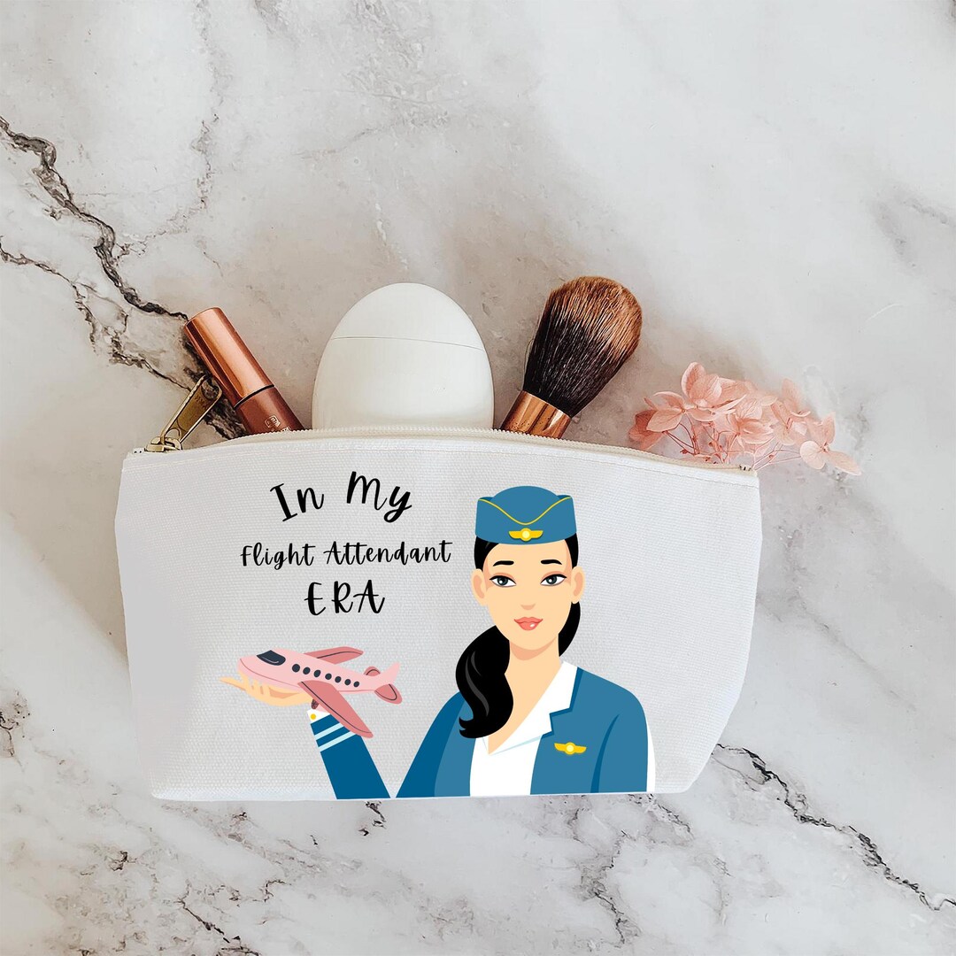 In My Flight Attendant Era Makeup Bag, Travel Toiletry Organizer for ...
