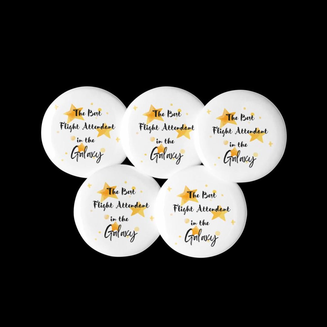 Flight Attendant Pin Set: Galaxy Design, Aviation Crew Gift - Etsy