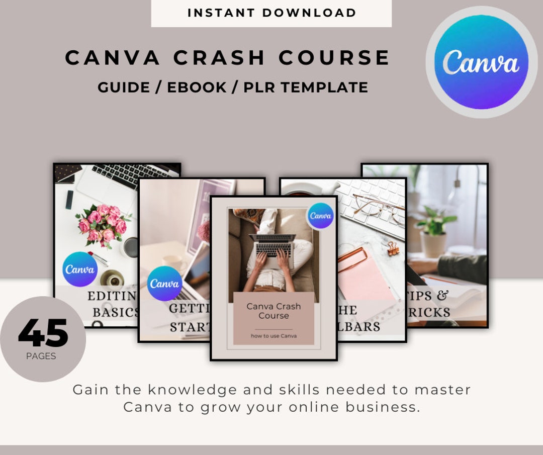 Canva Crash Course PLR Guide - Digital Product, Resell Rights, Passive ...