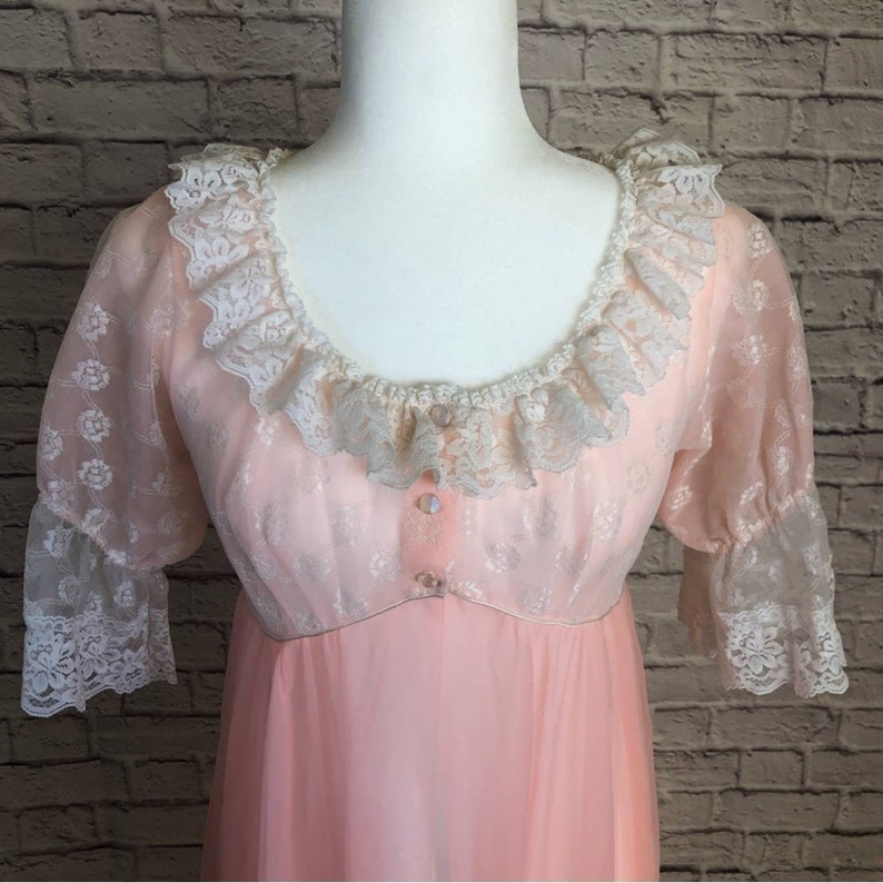 Vintage Victorian Lady Lovely Mesh Dressing Robe - Etsy