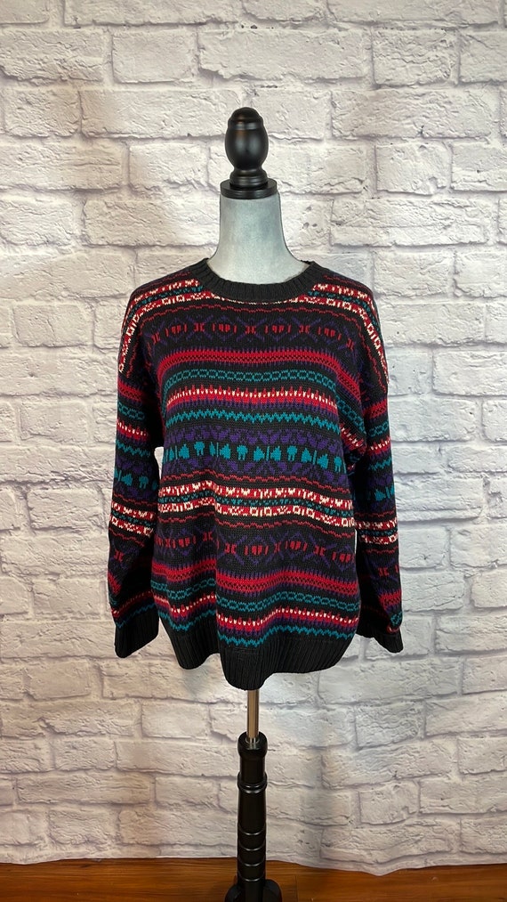 Vintage snowflake pattern sweater - Gem