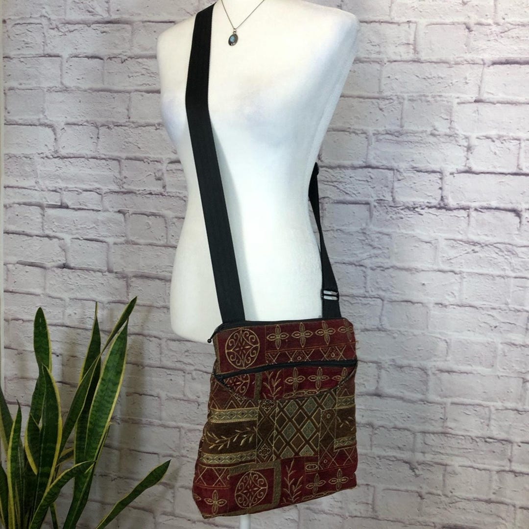 Vintage Wild West Tapestry Crossbody Bag - Etsy