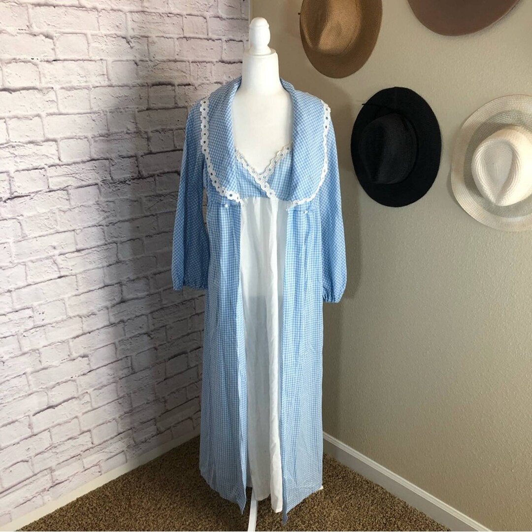 Vintage Sears Nightgown and Dressing Gown Matching Set - Etsy