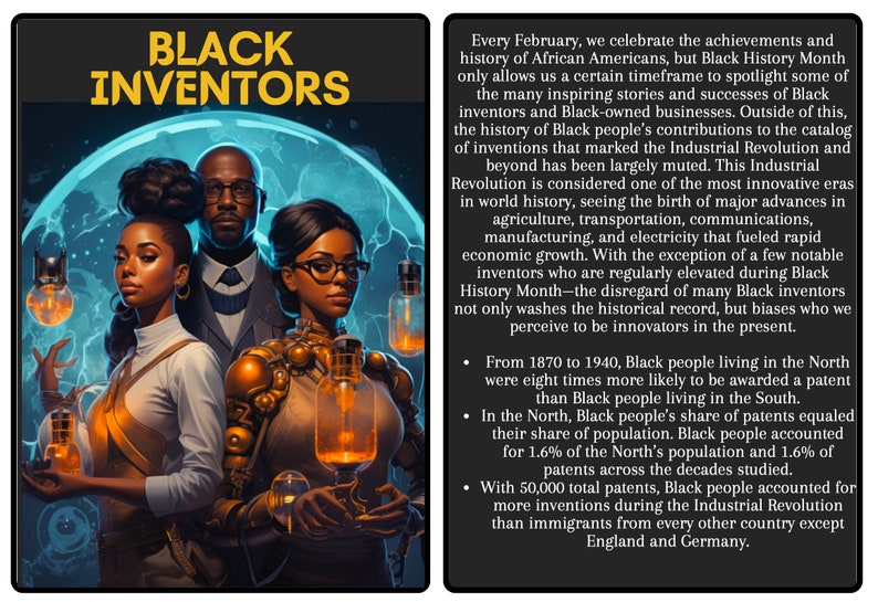 Black Inventor Flashcards - Educational Cards - Learn African American ...