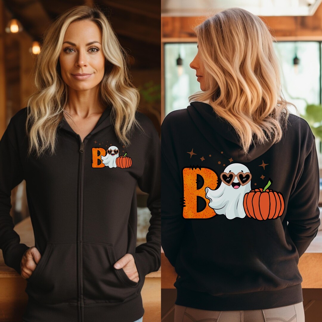 Spooky Style Halloween Zip Ups for Women Comfortable and Stylish Trick ...