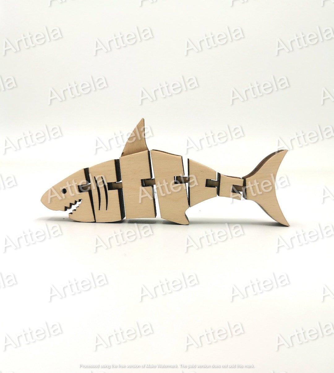 Bendy Shark 3mm Plywood - Etsy