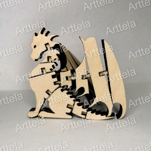 Bendy Dragon Two 3mm Plywood - Etsy