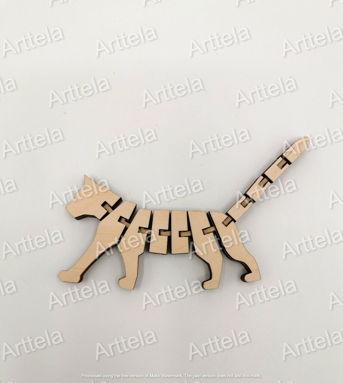 Bendy Kitty 3mm Plywood - Etsy