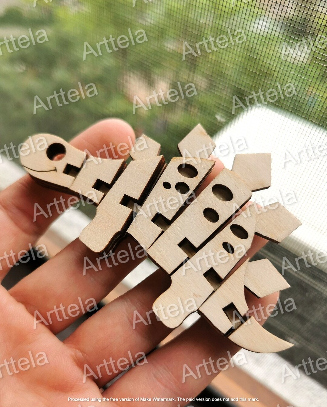 Bendy Stegosaurus 3mm Plywood - Etsy