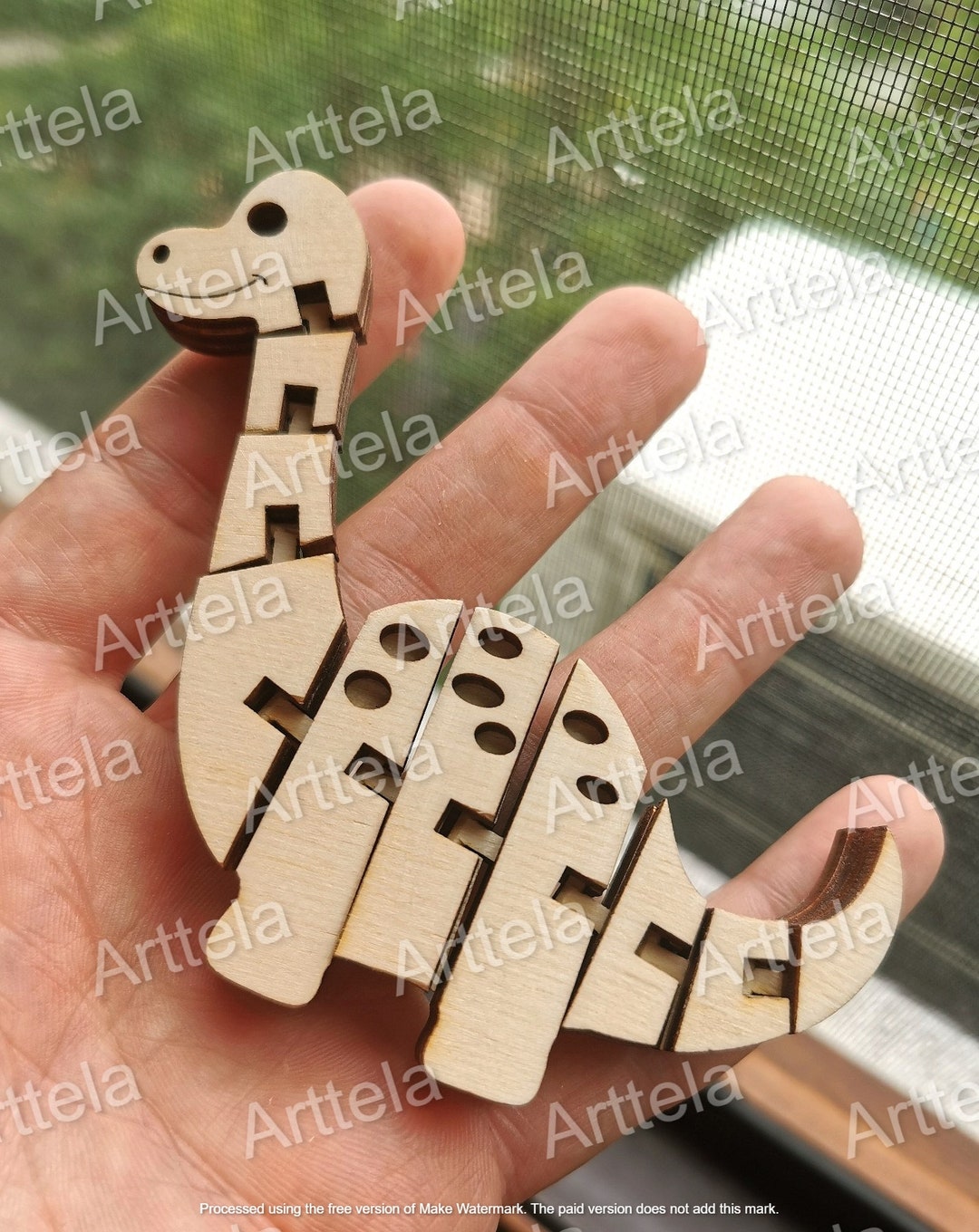 Bendy Brachiosaurus 3mm Plywood - Etsy
