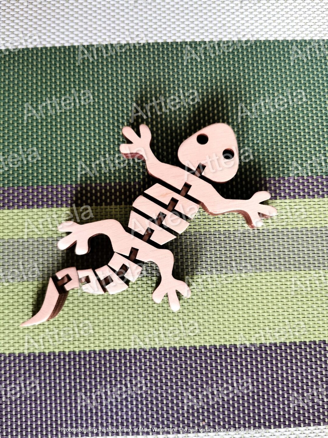Bendy Lizard 3mm Plywood - Etsy