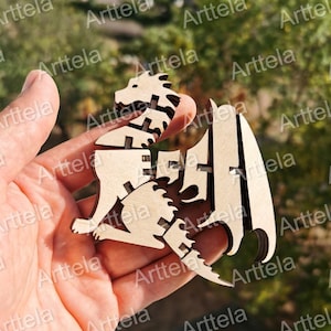 Bendy Dragon Two 3mm Plywood - Etsy