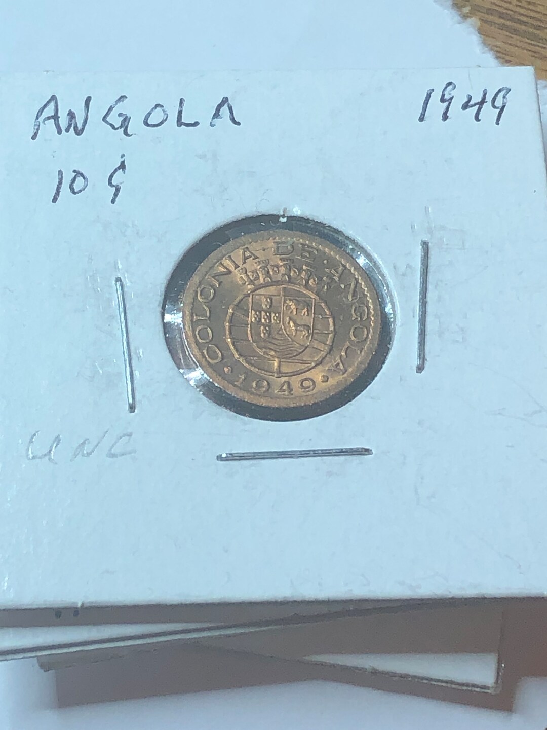 1949 Angola 10 Centavos Elephant Animal Horse Portuguese Colony - Etsy
