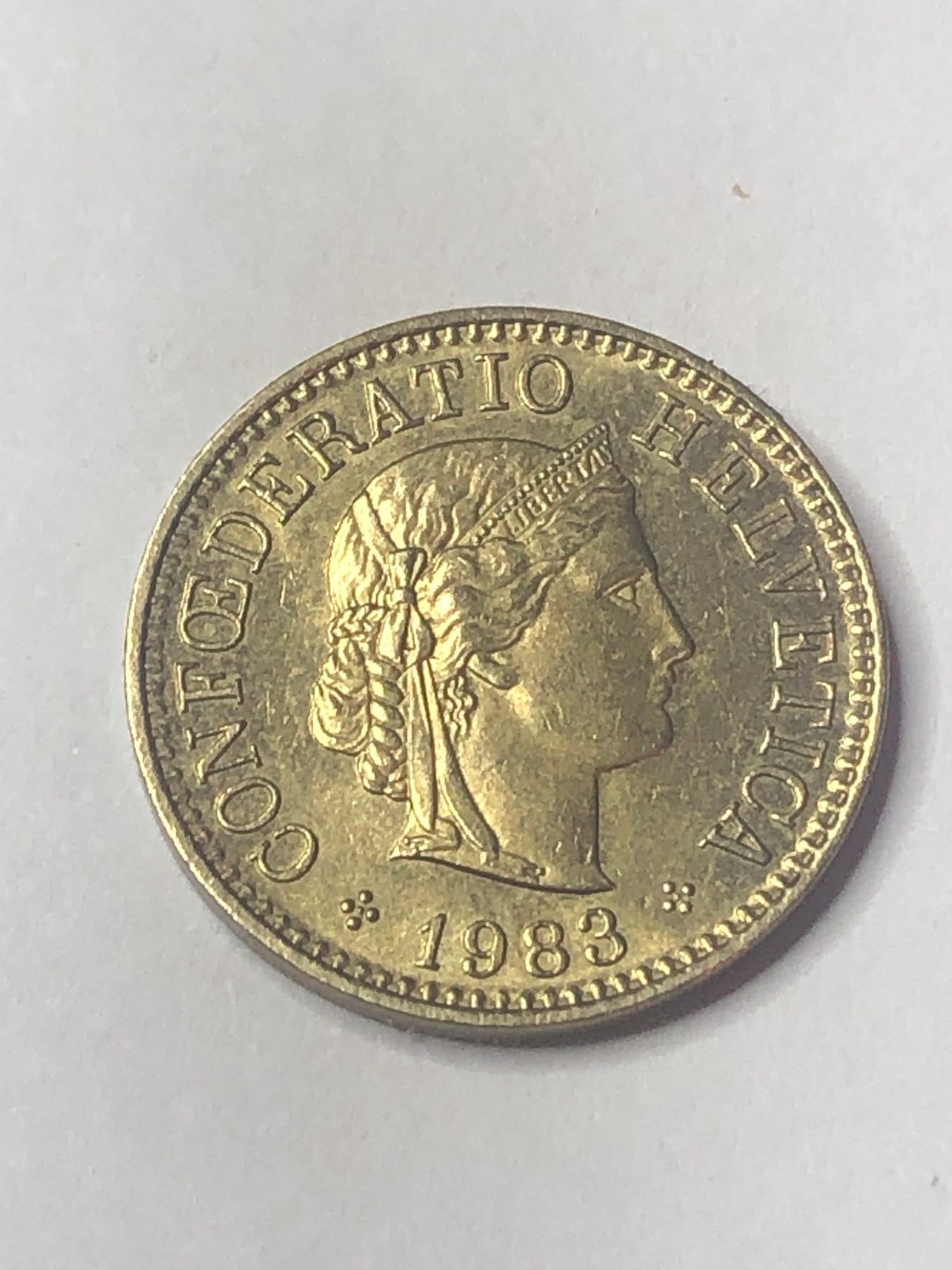 1983 Switzerland Confederatio Helvetica 5 Rappen Very Rare Collectibles ...