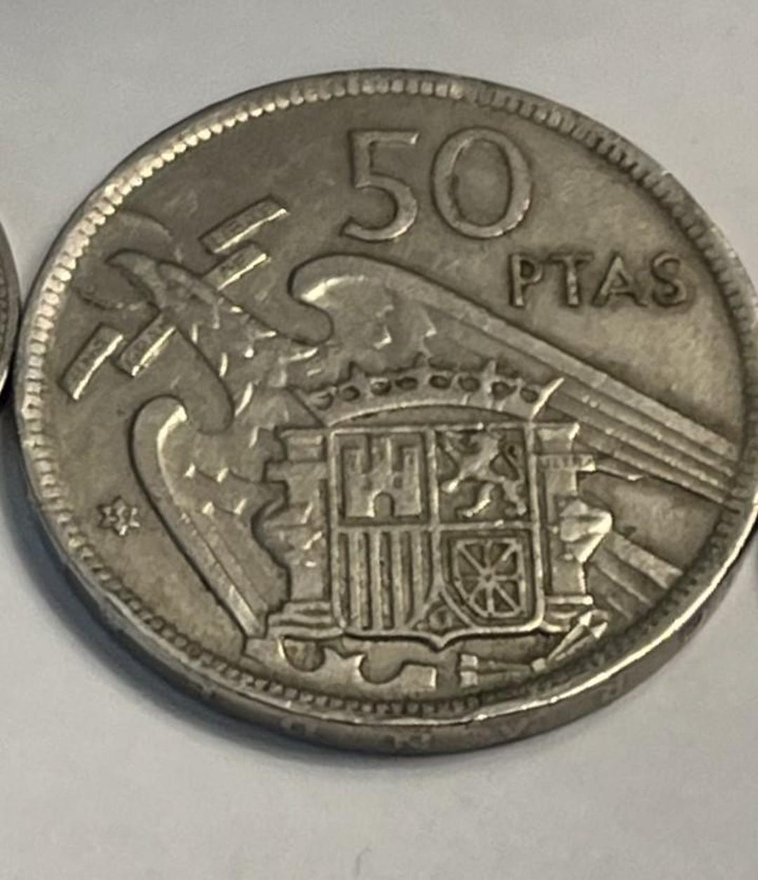 1957 Coin Spain, Five 5 PTAS - Etsy