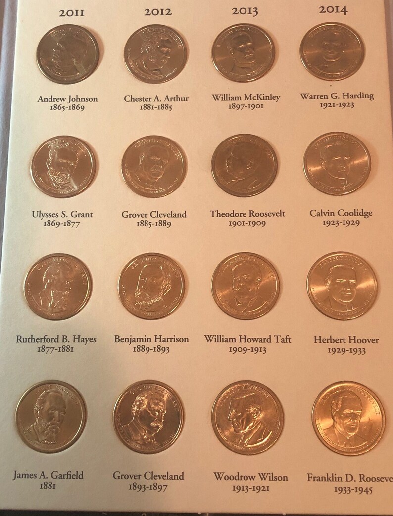 2007 2020 Presidential Dollar 40 Coins Complete Set in a Littleton ...