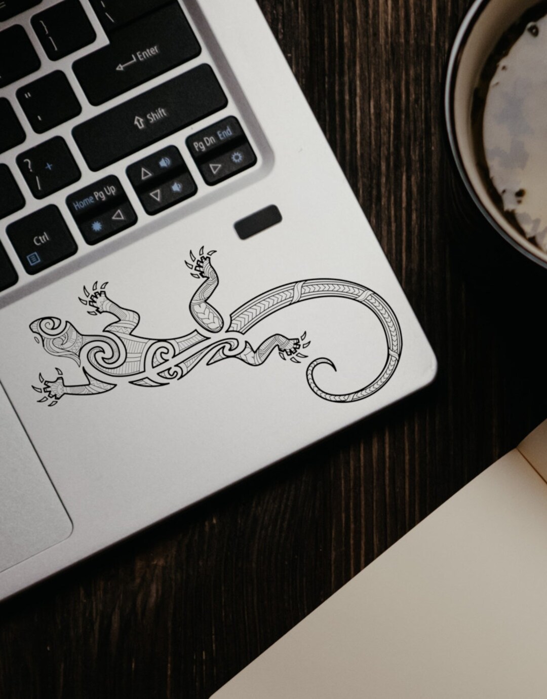 Maori Lizard Tattoo. Kiss-cut Stickers - Etsy