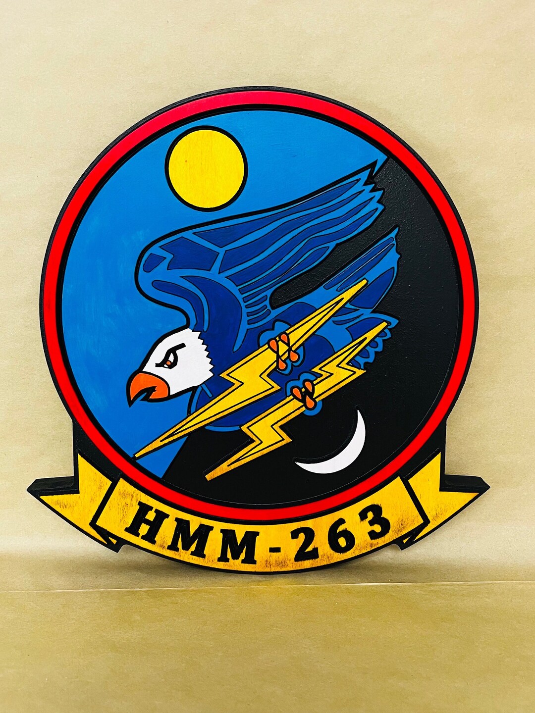 HMM-263 Thunder Chickens Wood Squadron Patch. CNC Cut Hand Painted ...