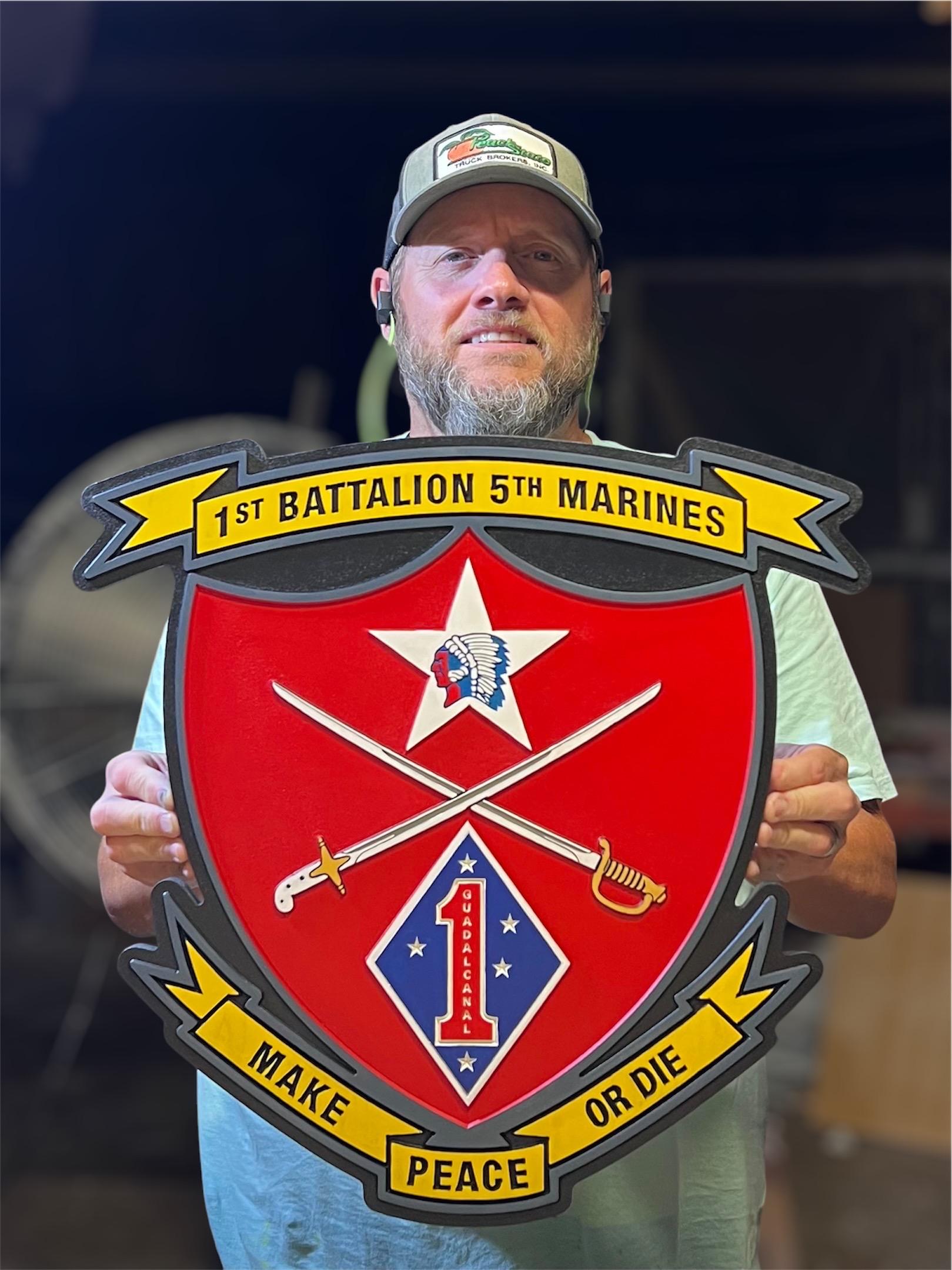 Wood Marine Corps Unit/squadron Patches. Cnc Cut and Hand Painted. 10 ...