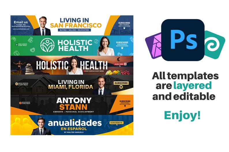 60 Youtube Banner Templates – PSD Channel DIY Craft Art and Design ...