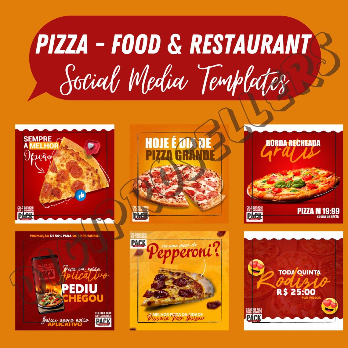 Pizza Template, Pizza Flyer Template, Editable Template, Ig Post ...