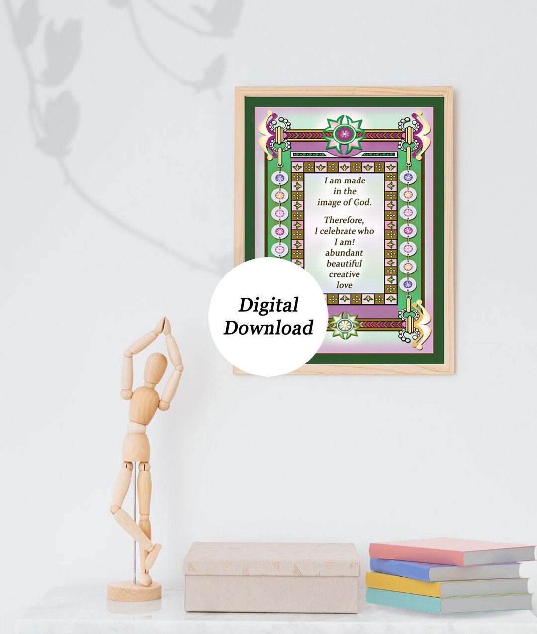 I Am Made, Positive Affirmation Instant Digital Downloadable Wall Art ...