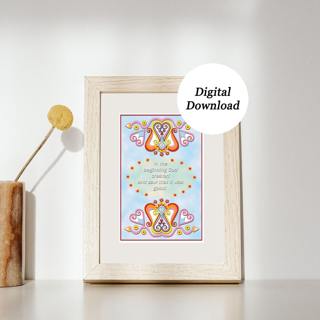In the Beginning, Positive Affirmation Instant Digital Downloadable ...