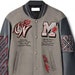 Men AC Milan Grey Varsity Jacket Letterman Varsity Bomber Jacket - Etsy