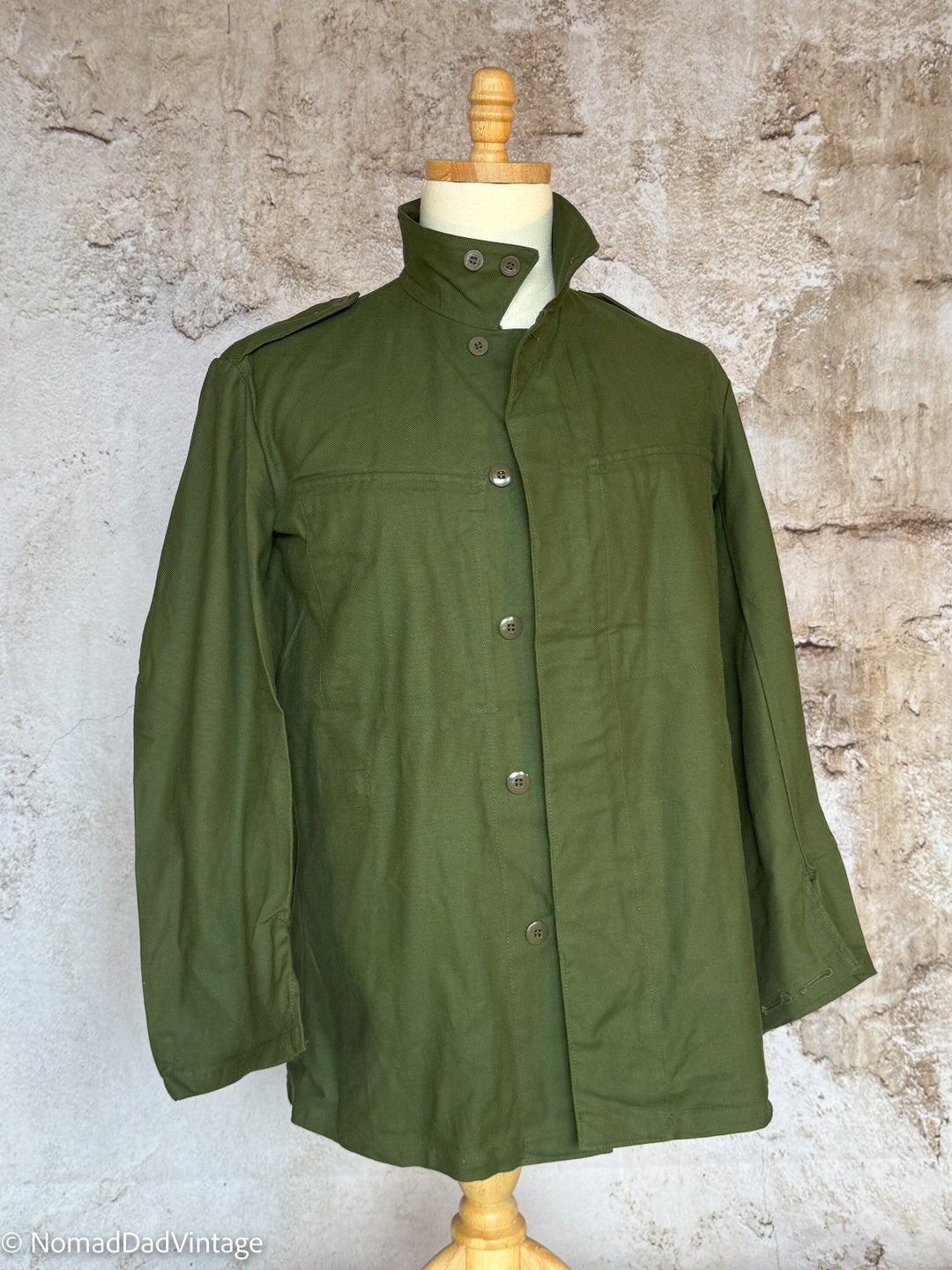 1976 Swedish Field Jacket Original Issued Green Cotton - Etsy
