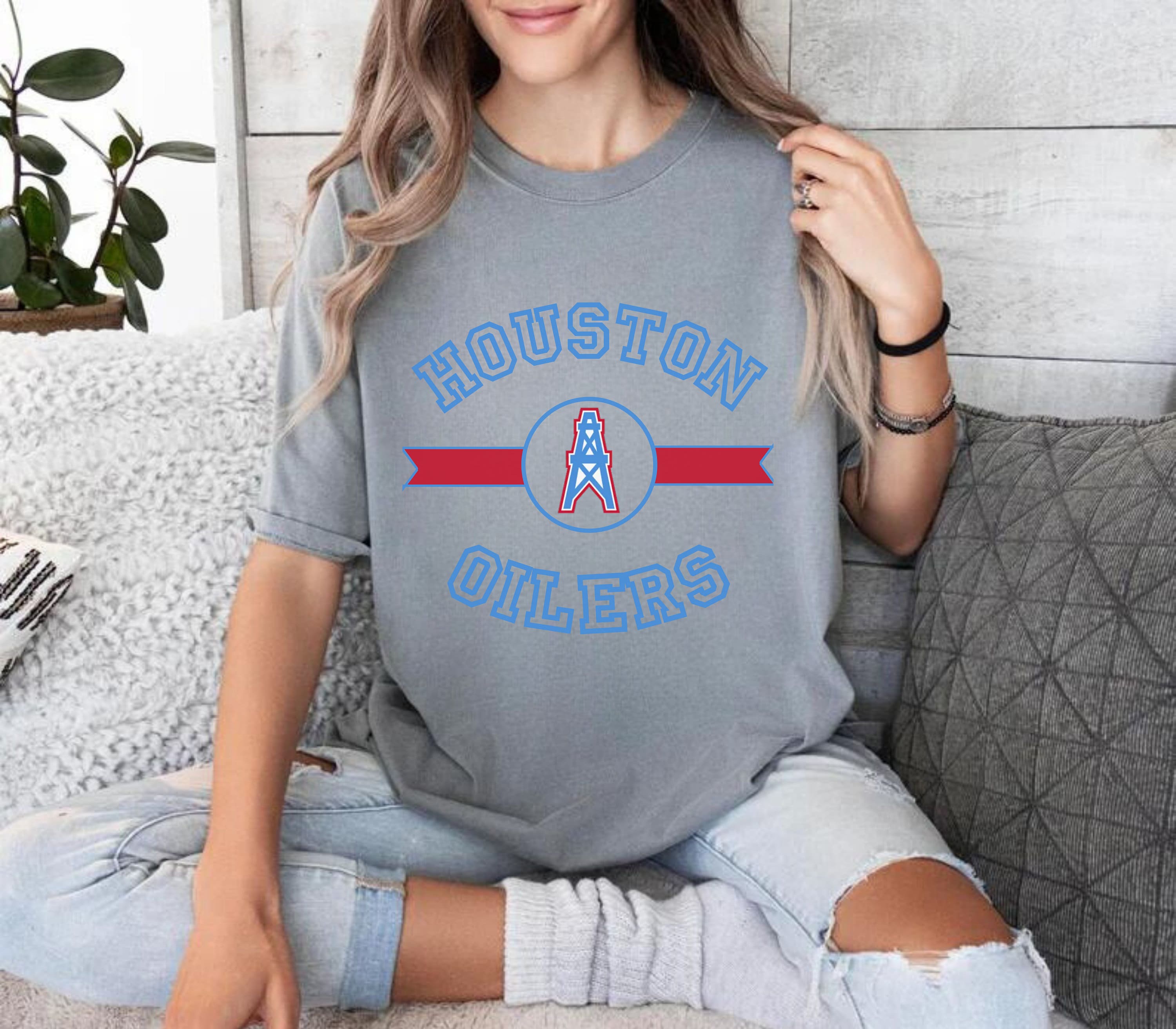 Retro Houston Oilers Logo, Vintage Houston Oilers Logo Shirt, Houston ...