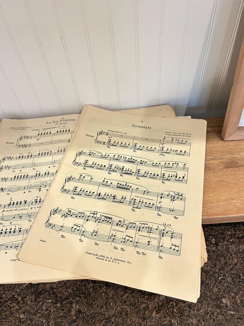 Vintage Piano Sheet Music – 1936 Classical Solos - Etsy