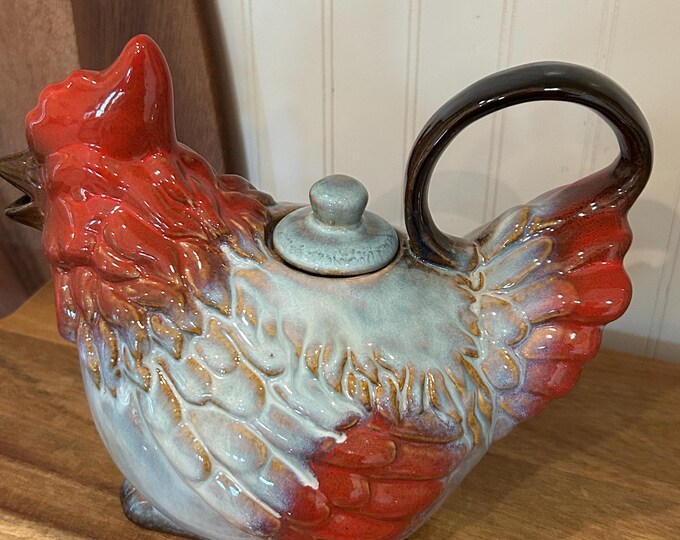 Vintage Boston Warehouse Ceramic Rooster Chicken Teapot – Collectible ...