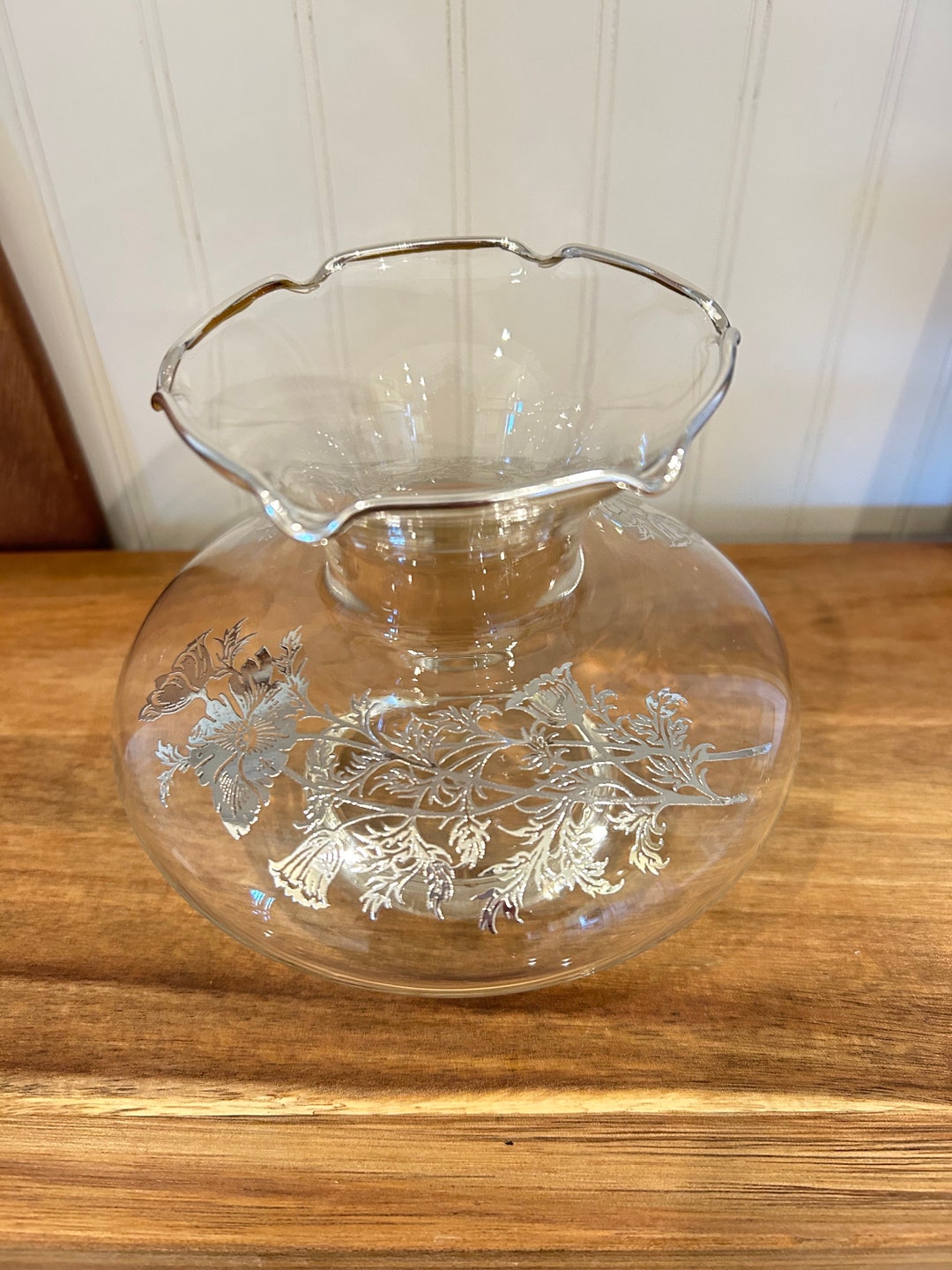 Vtg Silver City Glass Co Vase Sterling on Crystal Non Tarnish 5” - Etsy