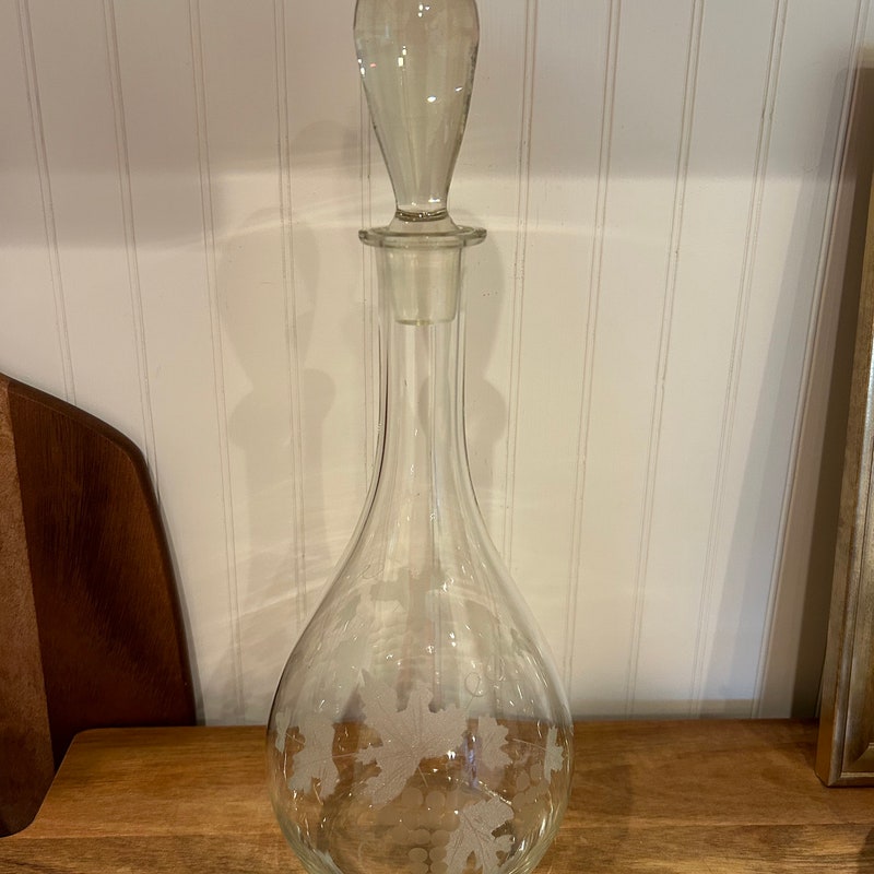 Vintage Wine Decanter - Etsy