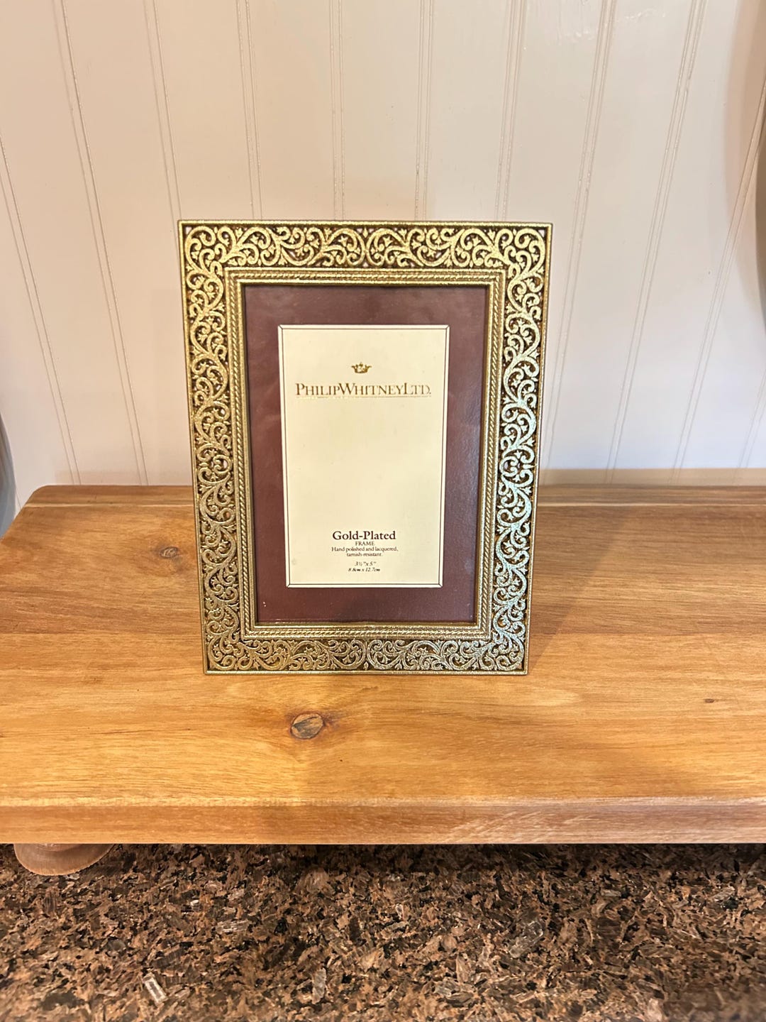 Vintage Philip Whitney Gold Plated Photo Frame, Hollywood Regency Style ...