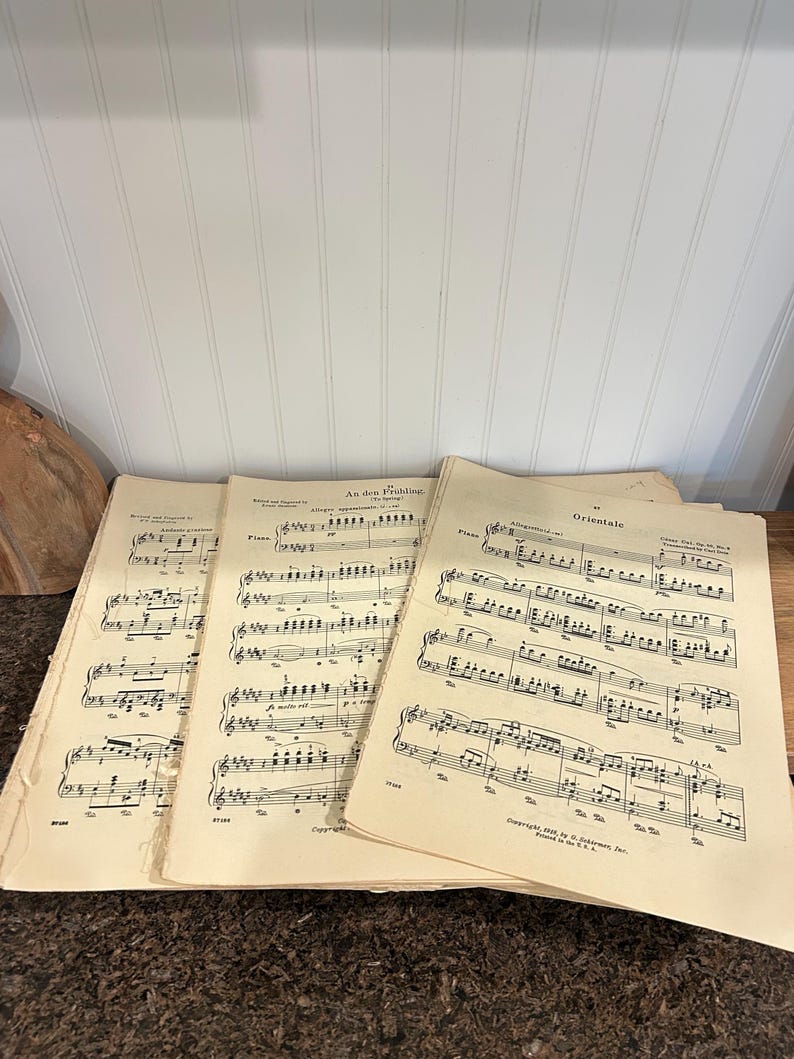 Vintage Piano Sheet Music – 1936 Classical Solos - Etsy