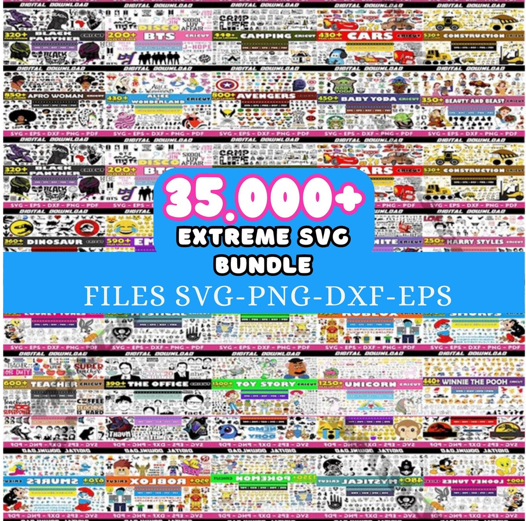 35000 SVG Bundle for Cricut, Svg Files for Cricut, Mega Svg Bundle ...