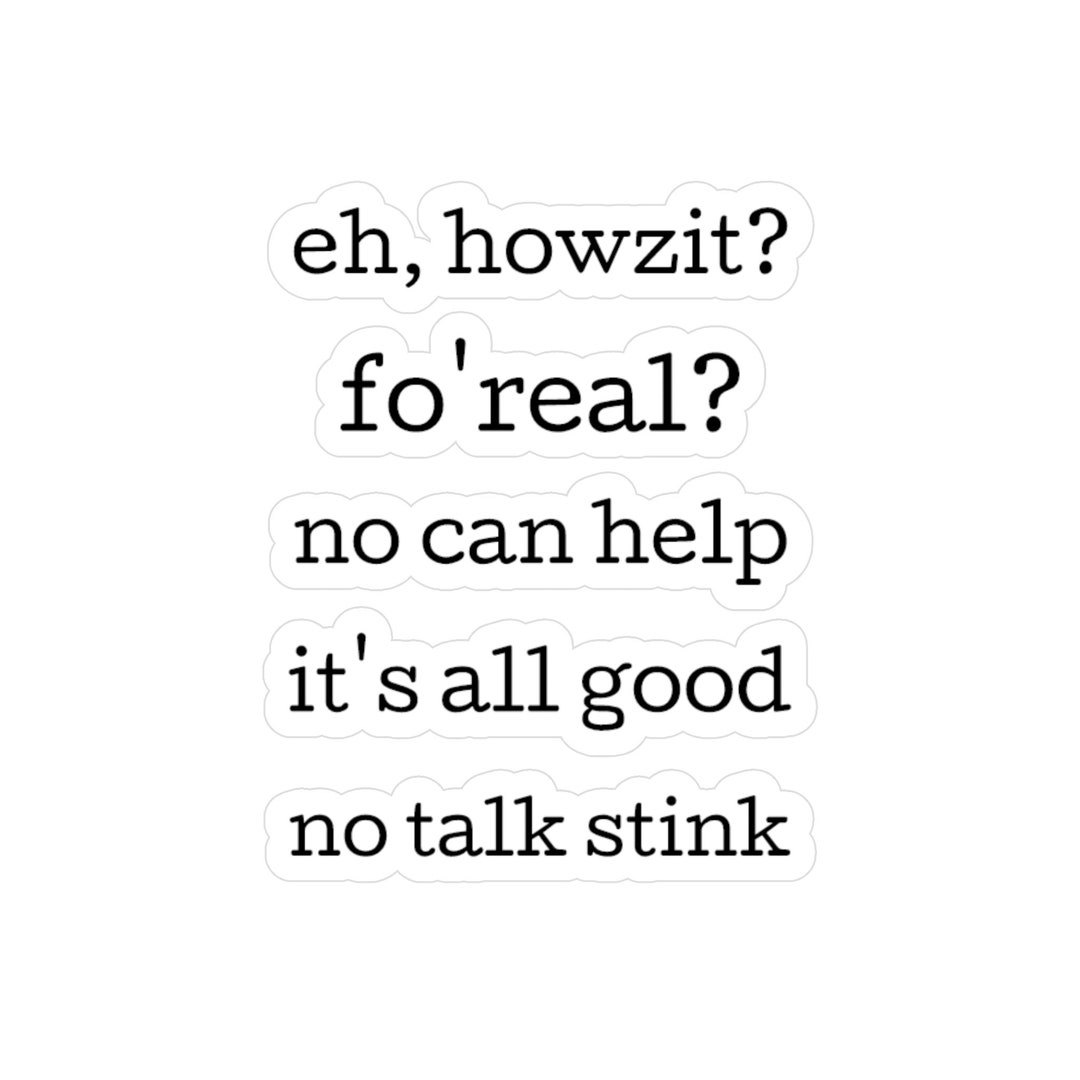 Howzit Hawaii Stickers Pidgin Funny Stickers Gift for Friend Stickers ...