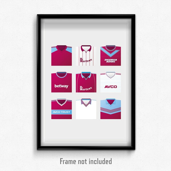 West Ham Retro Shirt - Etsy
