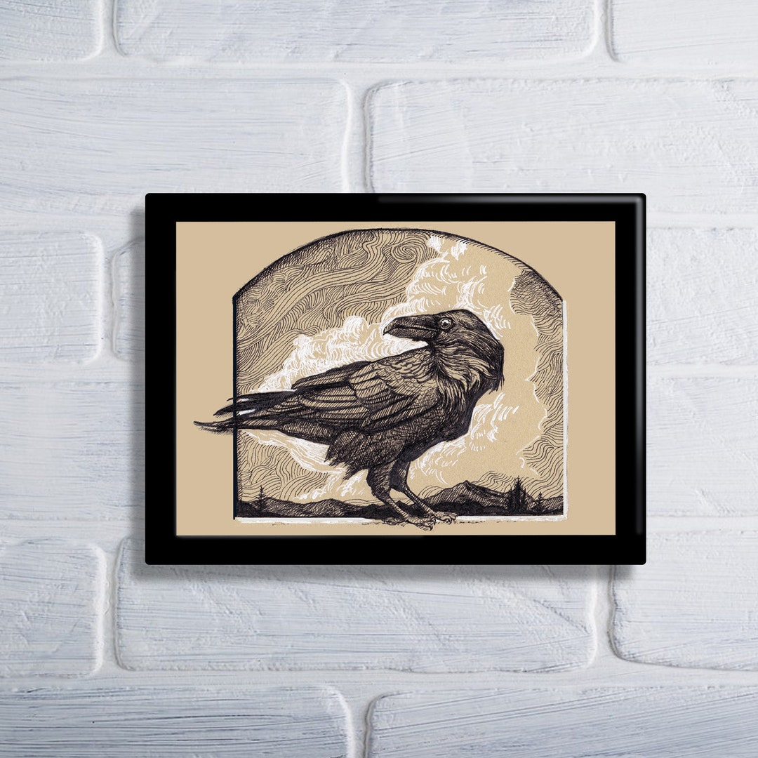 Raven, Raven Illustration, Gothic Illustration, Raven Fantasy Art ...