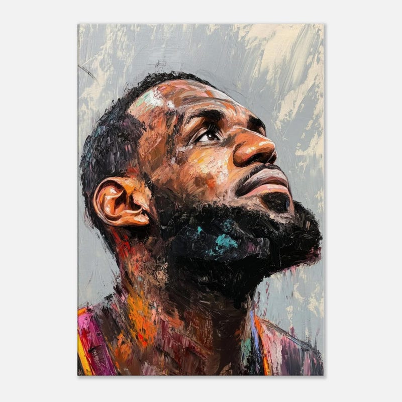 Lebron James Canvas - Etsy