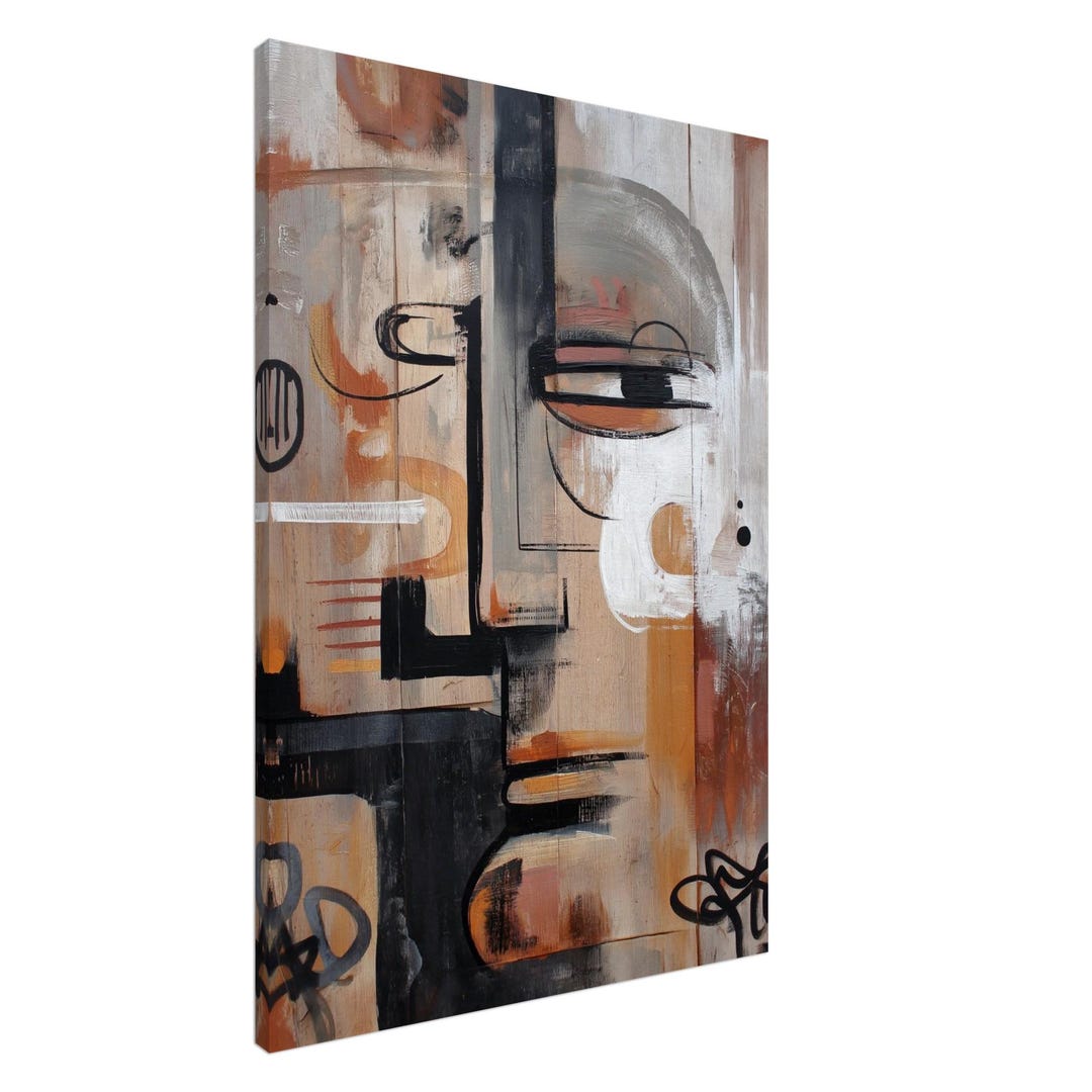Cubist Face Printed on Canvas, Cubism Painting Wall Art, Cubism Picasso ...